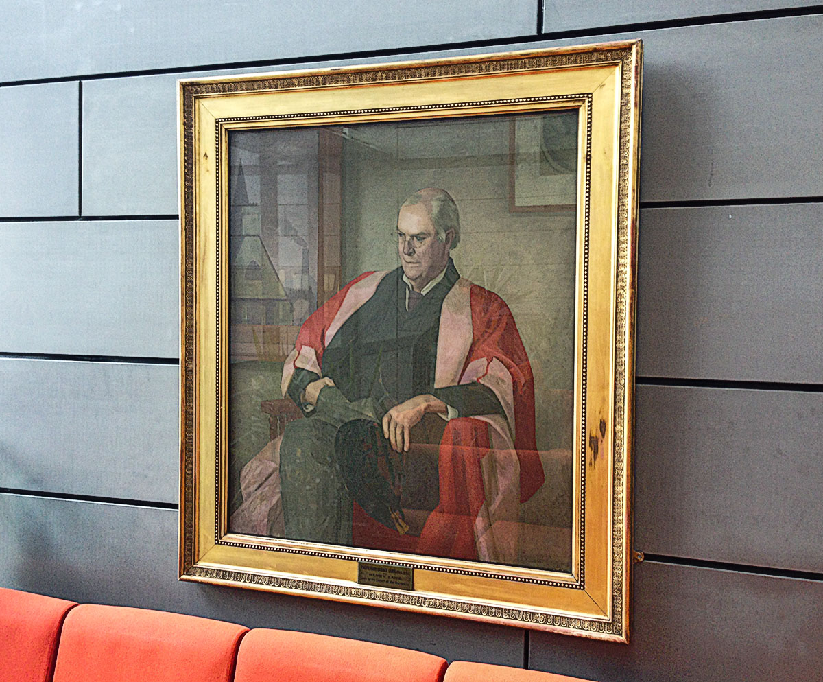 Horace Lamb Portrait in Alan Turing Building – Nick Higham