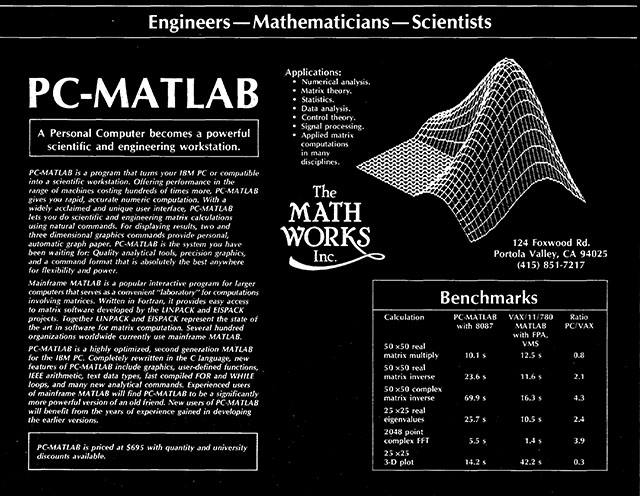 Tracing the Early History of MATLAB Through SIAM News – Nick Higham